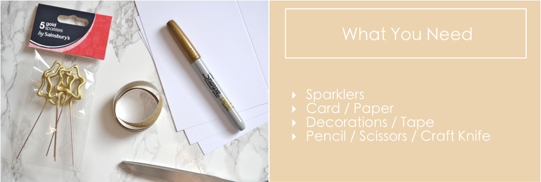 DIY Celebrations | Sparkler Place Cards | The Things She Makes