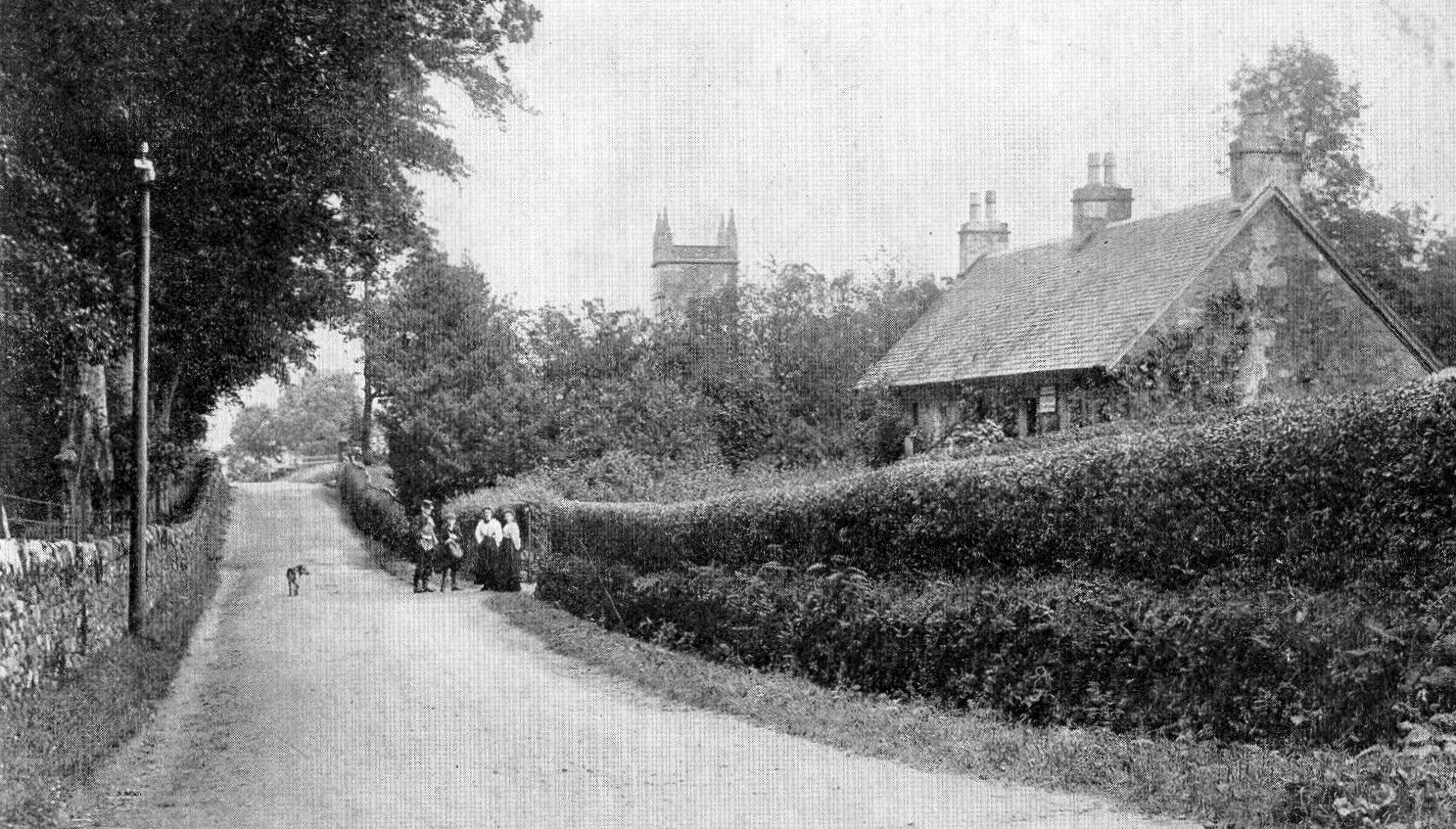 Tour Scotland: Old Photograph Post Office Cairndow Argyll Scotland