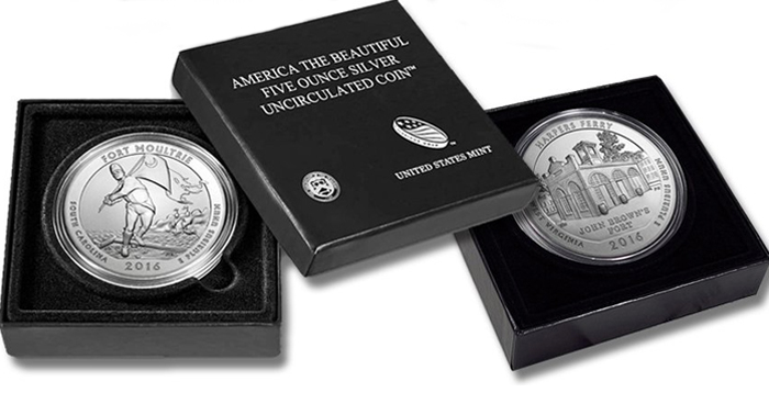 America The Beautiful 5-oz Silver Coins (w/Box & COA) - Money Metals ...