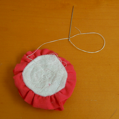 Tutorial: Rouched Fabric Flower from a T-Shirt - Naturally Creative Mama