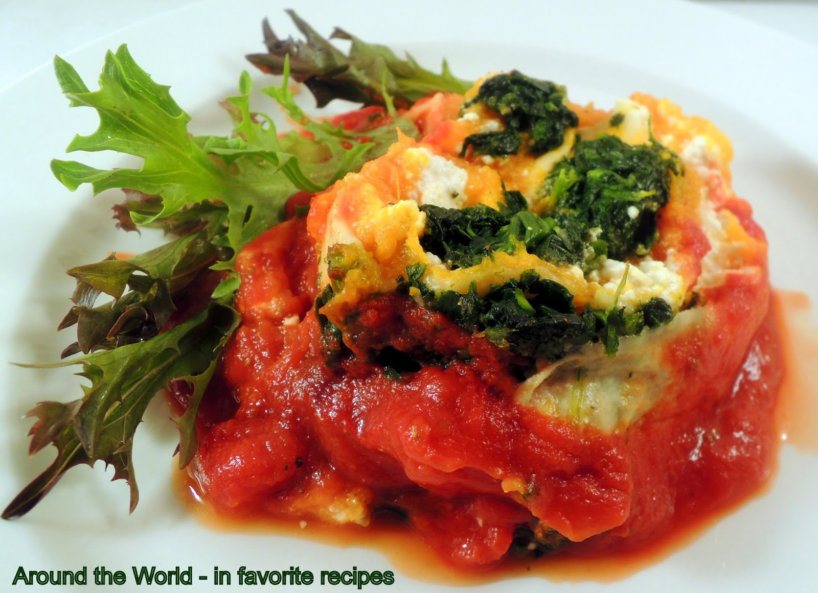 Around the World - in favorite recipes: Feta, Pumpkin and Spinach ...