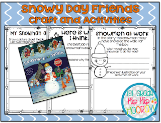 1st Grade Hip Hip Hooray!: Snowmen Friends...Activities and Craft