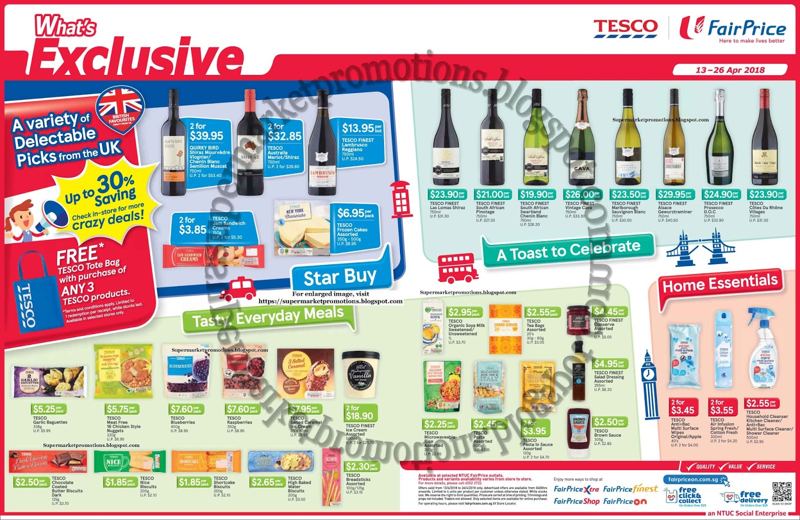 NTUC FairPrice Tesco Promotion 13 - 26 April 2018 ~ Supermarket Promotions