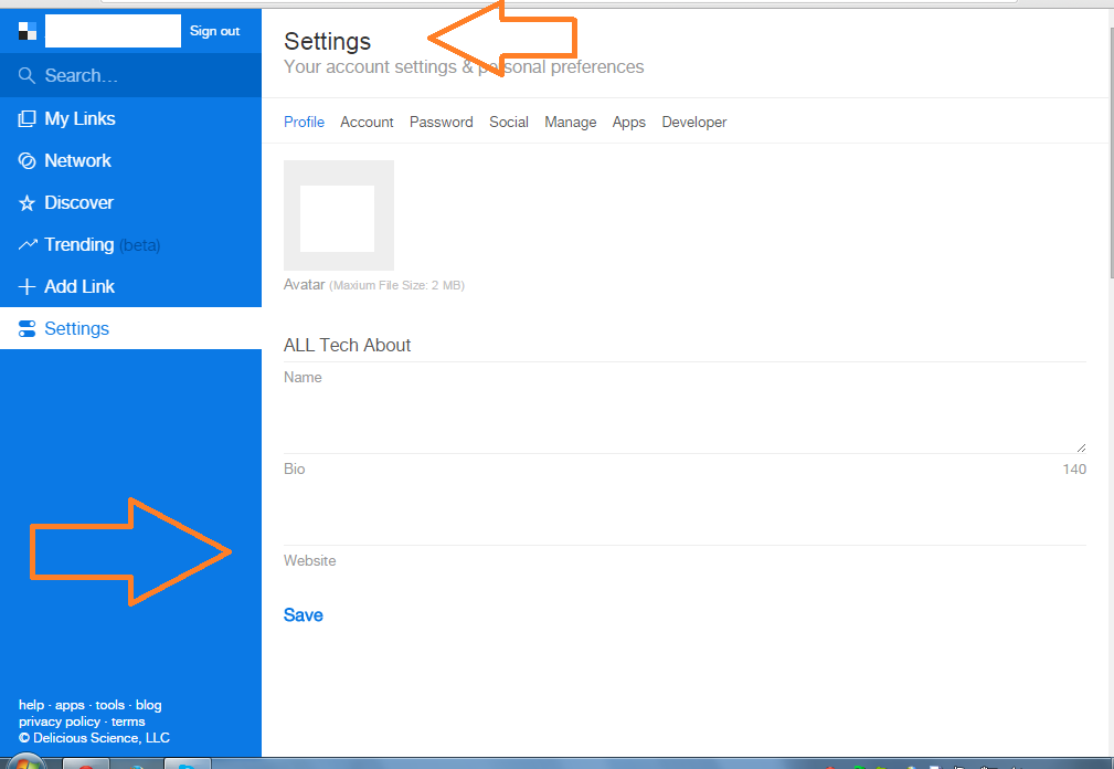 How to Create A Delicious Account And How To Add a Link in Delicious ...