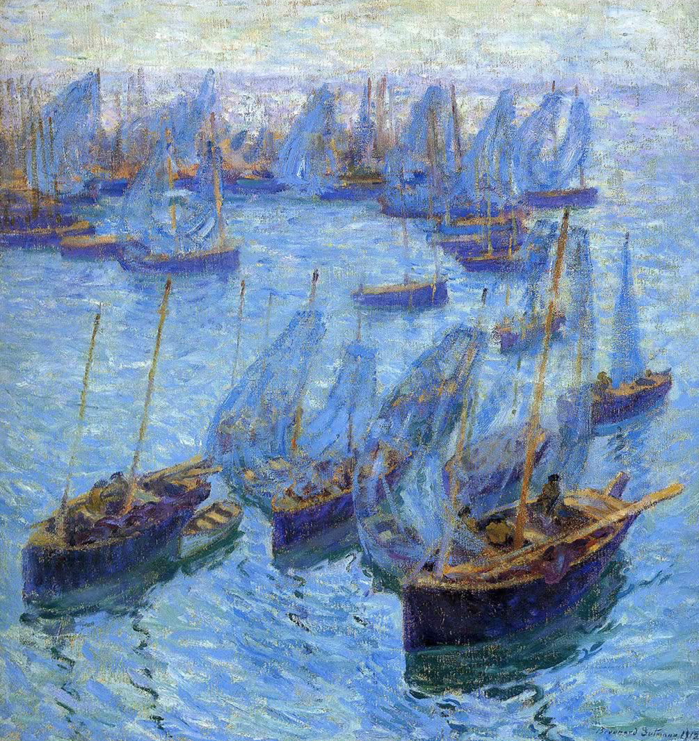 marine oil paintings: Impressionism - Ultramarine Blue