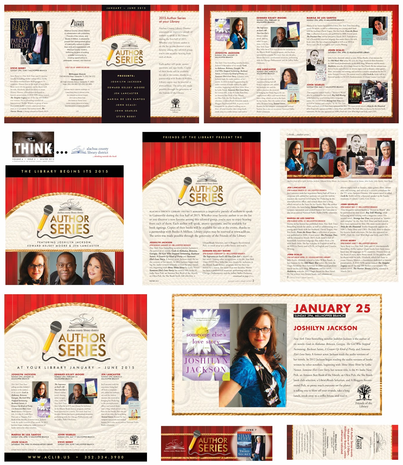 Library Marketing Design: Library Author Series Integrated Promotional ...