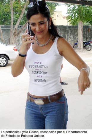 MEXICO: Difunde la situación de Lydia Cacho, [periodista en riesgo