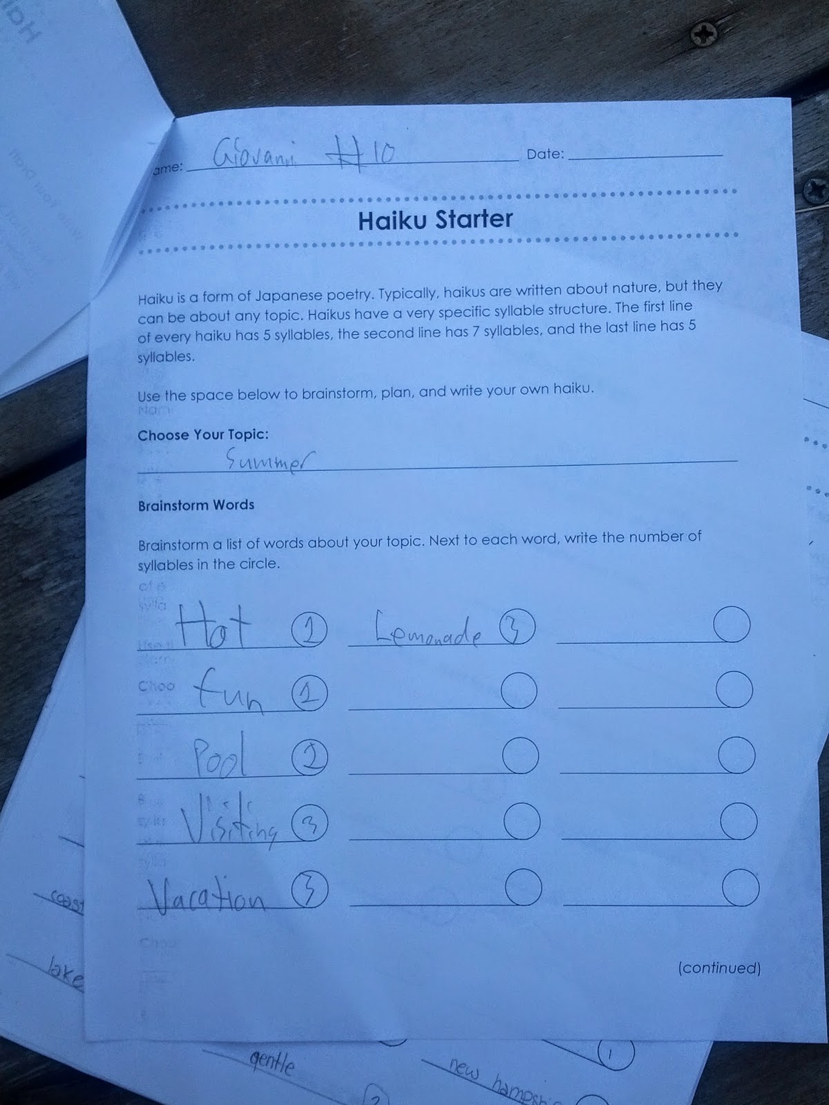 Reederama: Haiku Poems Created with Animoto by 5th Graders