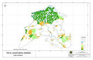 PETA-PETA PERTANIAN JATENG: Peta Sawah Kab Kendal (2002)