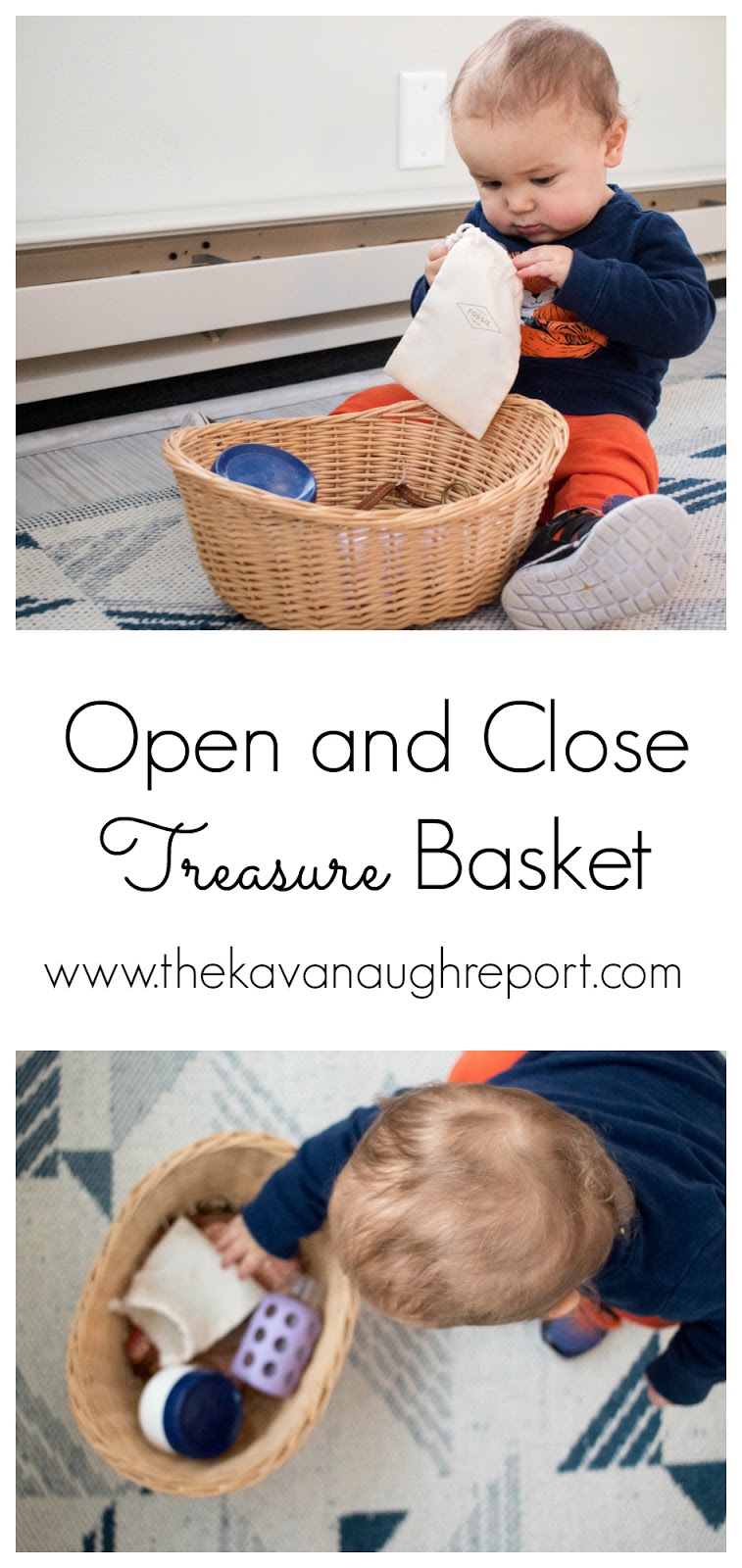 Open and Close Basket - Montessori Young Toddler Week 6