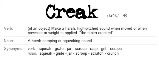 Thrill Fiction: Creak