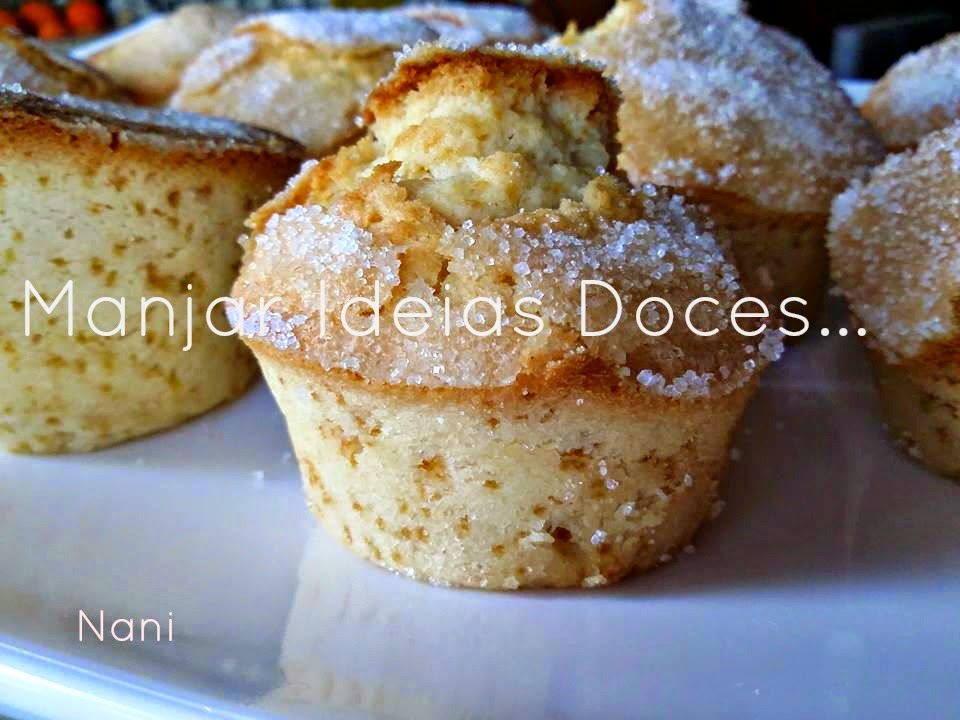 Manjar de ideias doces... e não só!: Madalenas de natas com aroma de limão