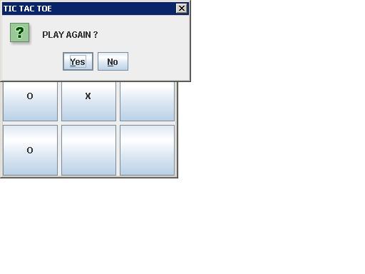 Java Tic Tac Toe Using MVC and Singleton