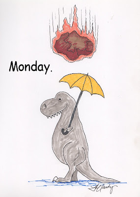 Heaven and Earth: Myron T. Rex cartoons