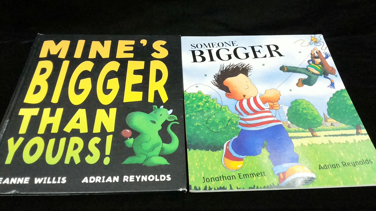 Kid Books Blog: 514.Mine's Bigger than yours / Someone Bigger