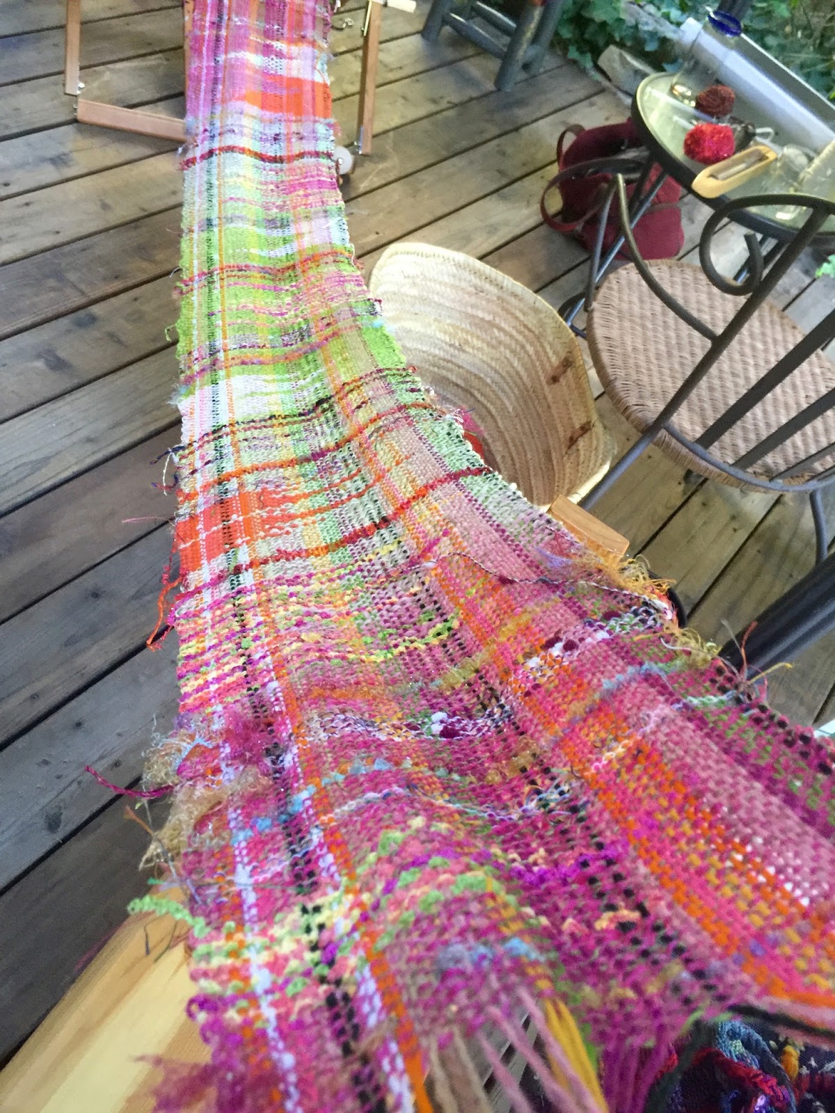 CENTERING WITH FIBER: Teaching Saori Weaving at the studio this past ...