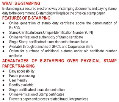 COMMENTS ON INDIAN COMPANY LAW: E-STAMPING TO BE MADE MANDATORY FOR ...