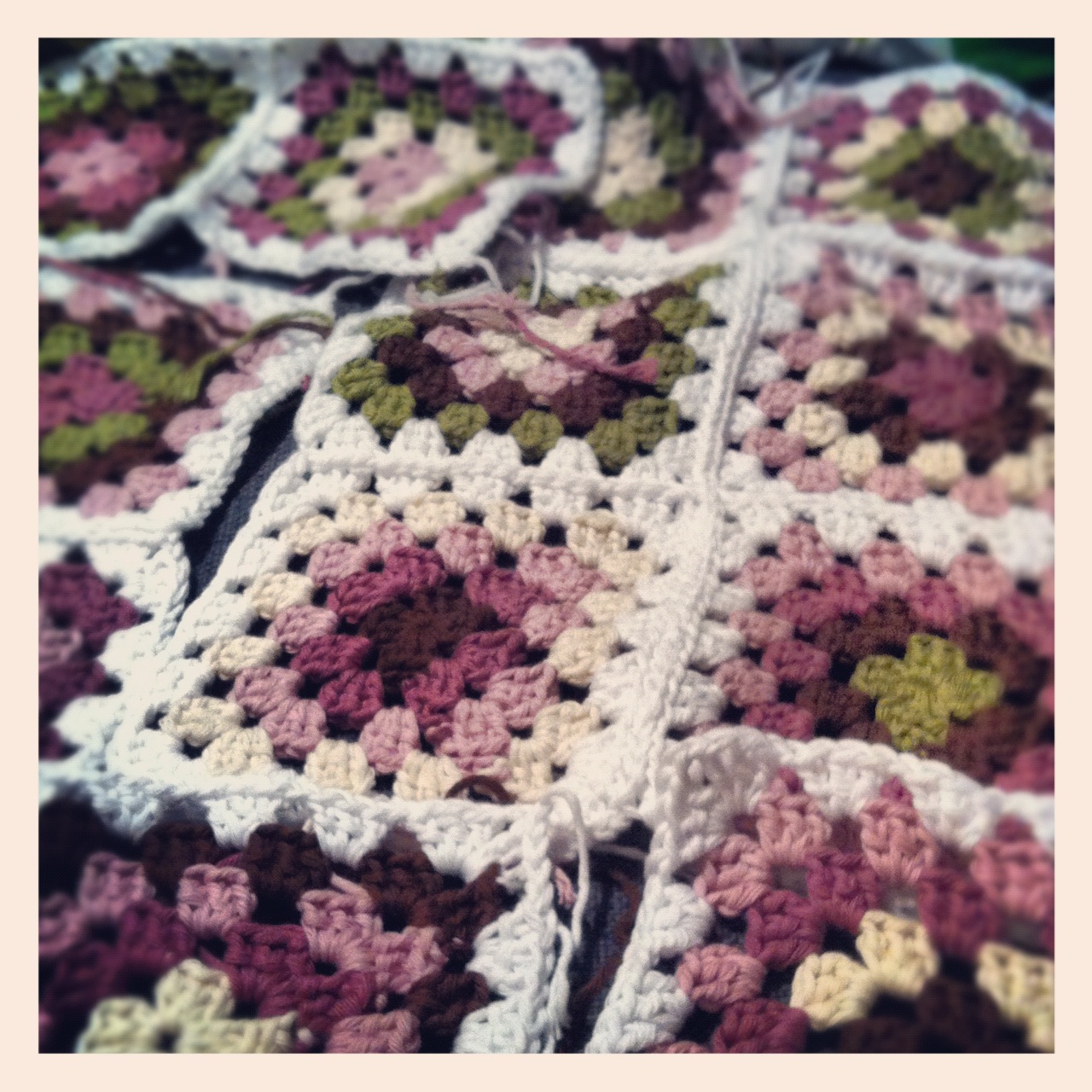 Esters pysselarkiv: Mormorsrutor