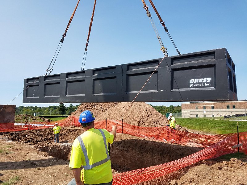 Crest Precast Concrete: Precast Concrete Fire Protection Tank - Howards ...