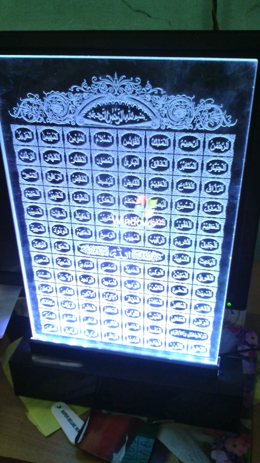 Hasan Melapalayam ஹஸன் மேலப்பாளையம்: ACRYLIC LED BOARD arabic