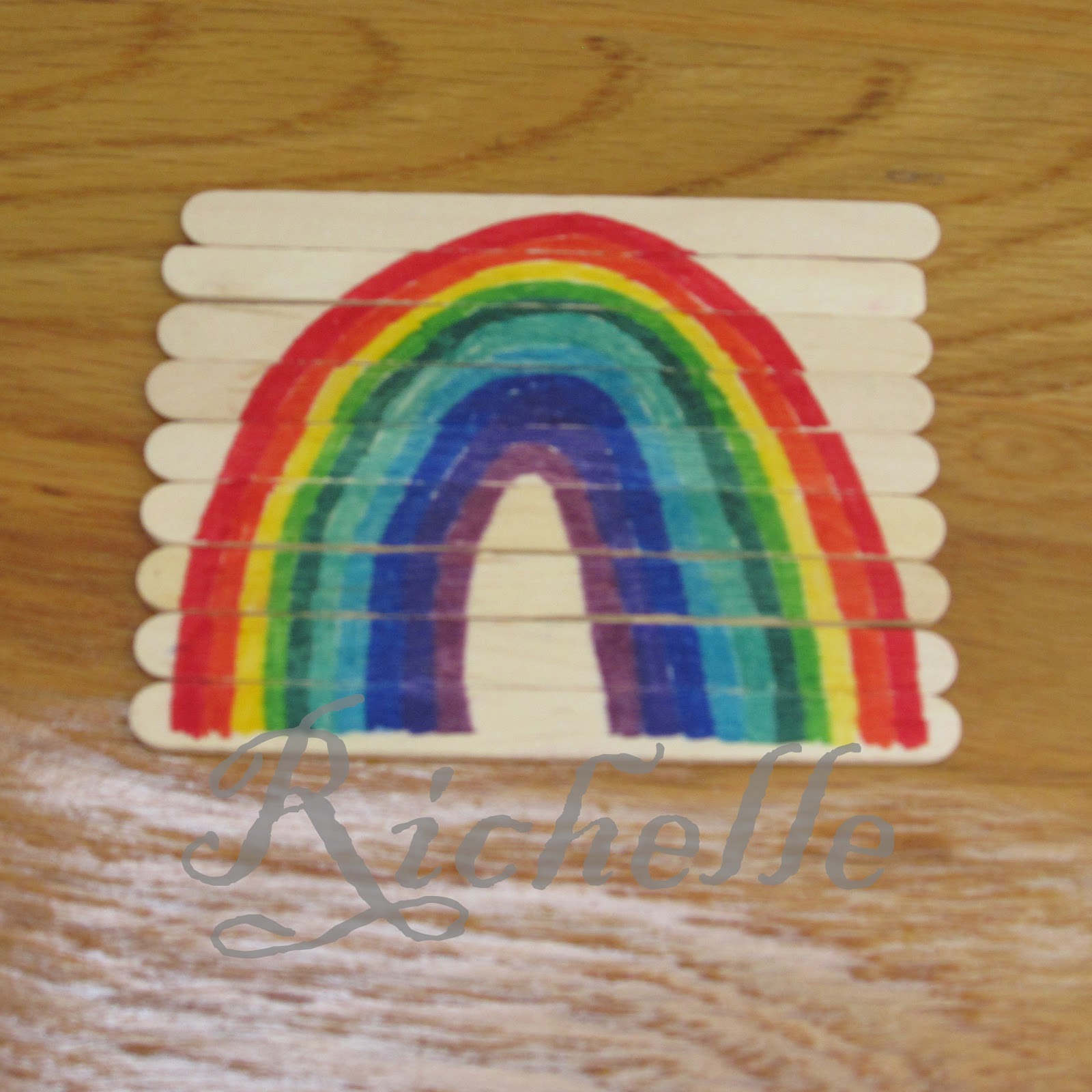 Richelle's Creative Corner: Popsicle Stick Puzzles
