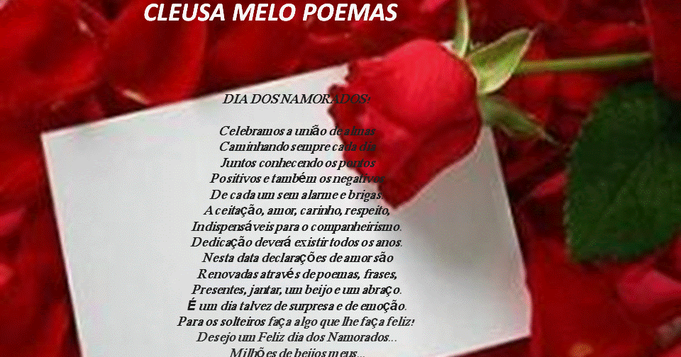 POEMAS E DEVANEIOS CLEUSA MELO - MELL: DIA DOS NAMORADOS! POEMAS E DEVANEIOS CLEUSA MELO - MELL: DIA DOS NAMORADOS!