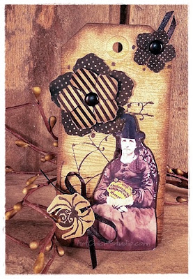 Getting Witchy Altered Art Hang Tag | Art Chick Studio