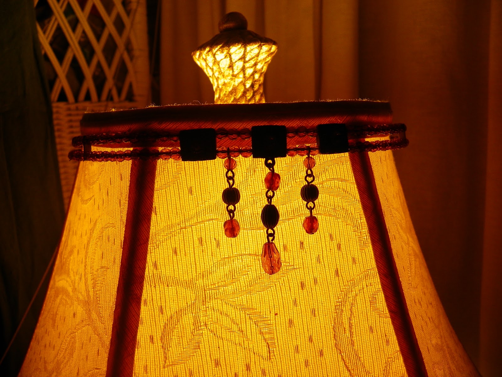 Rachel Rose Mercantile : Choker Necklace on Lamp Shade