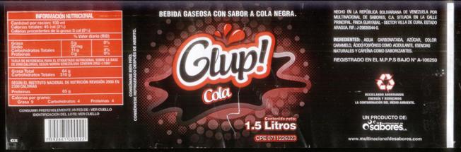 Mis Colecciones: Refrescos Glup