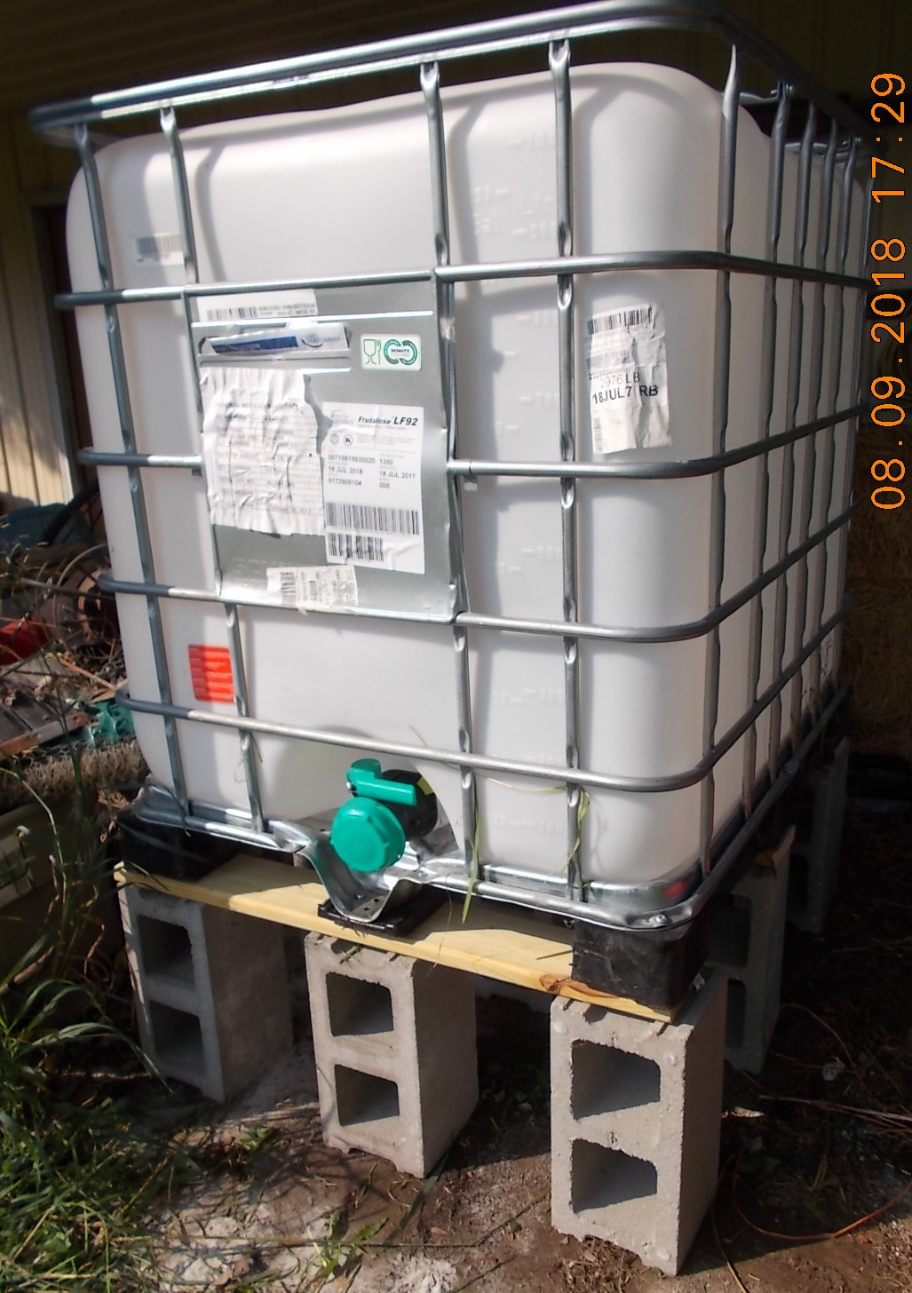 Eaton Rapids Joe: Setting up an IBC for water storage
