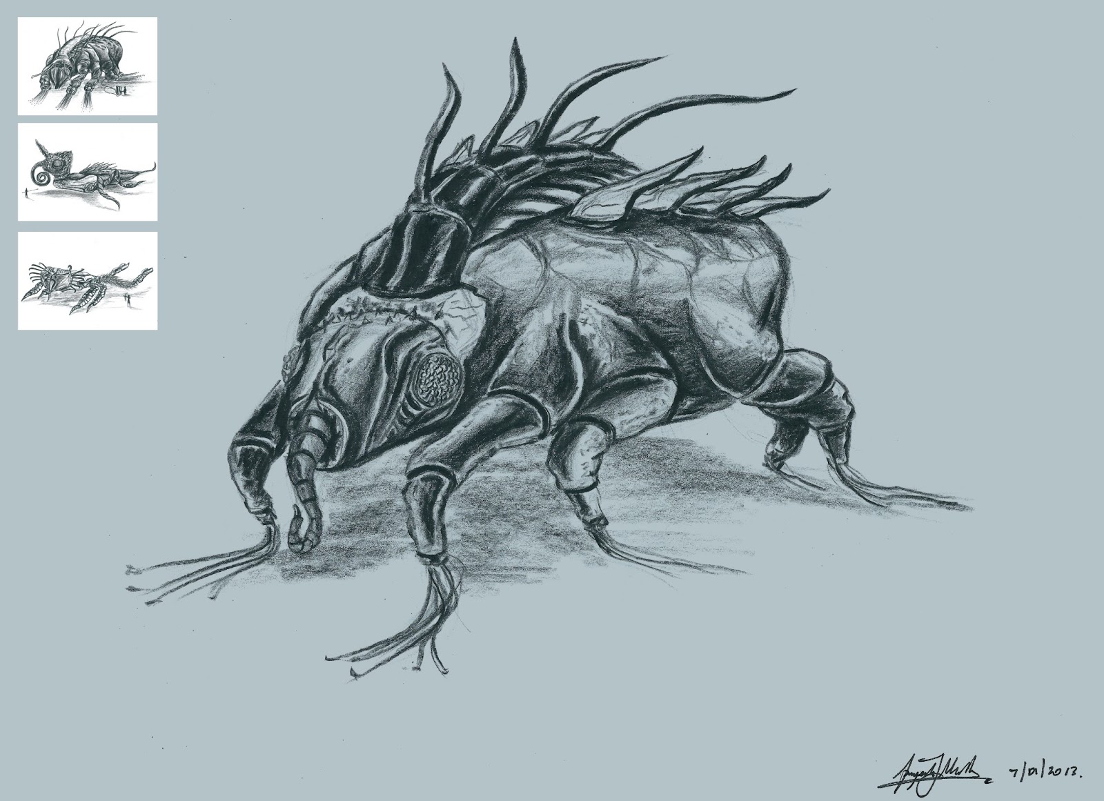 grandpriy: Creature Design - Amphibious Giant Bug