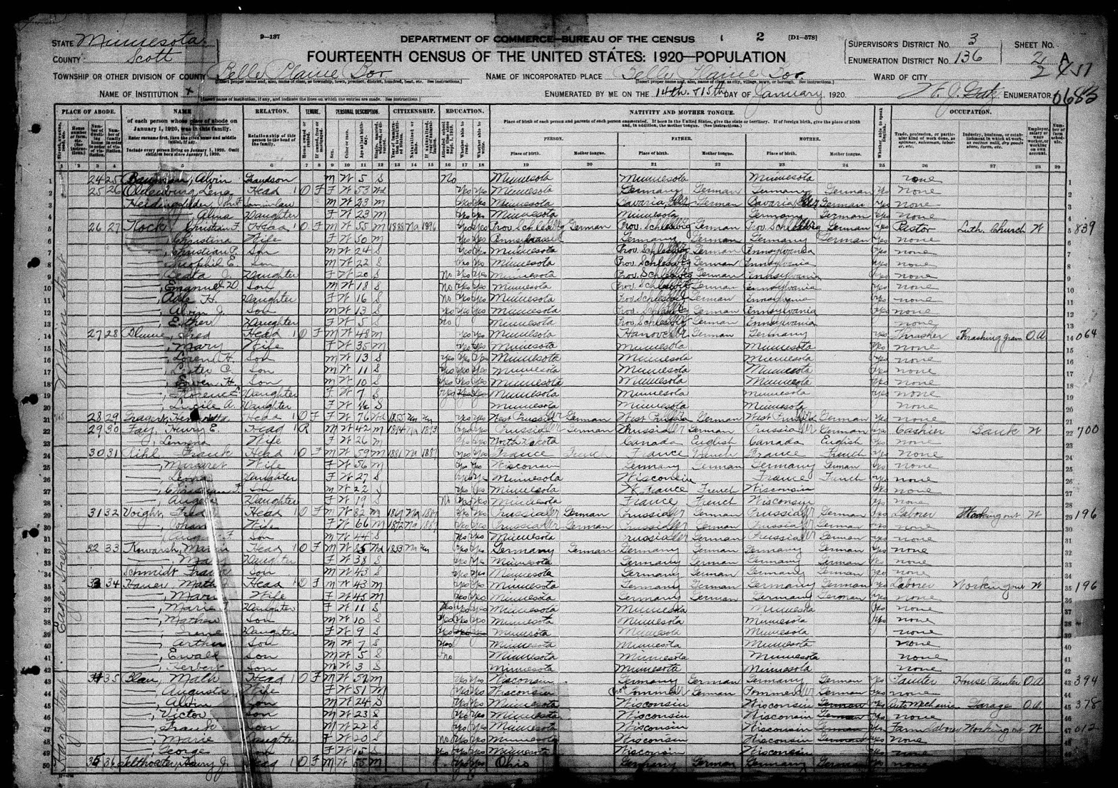 My Family History: Census Sunday # 21 - 1920 US Census
