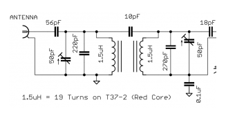 Jottings on Amateur Radio: Homebrew SDR HF Transceiver - Band pass filter