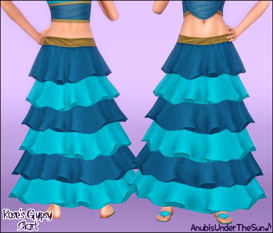 Anubis - Sims Stuff: Rose's Gypsy Skirt ~ Fixed!