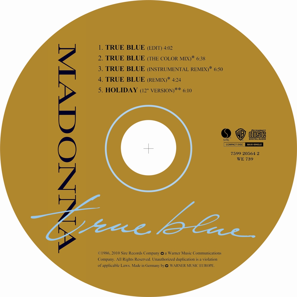 Madonna FanMade Covers: True Blue - Maxi Single