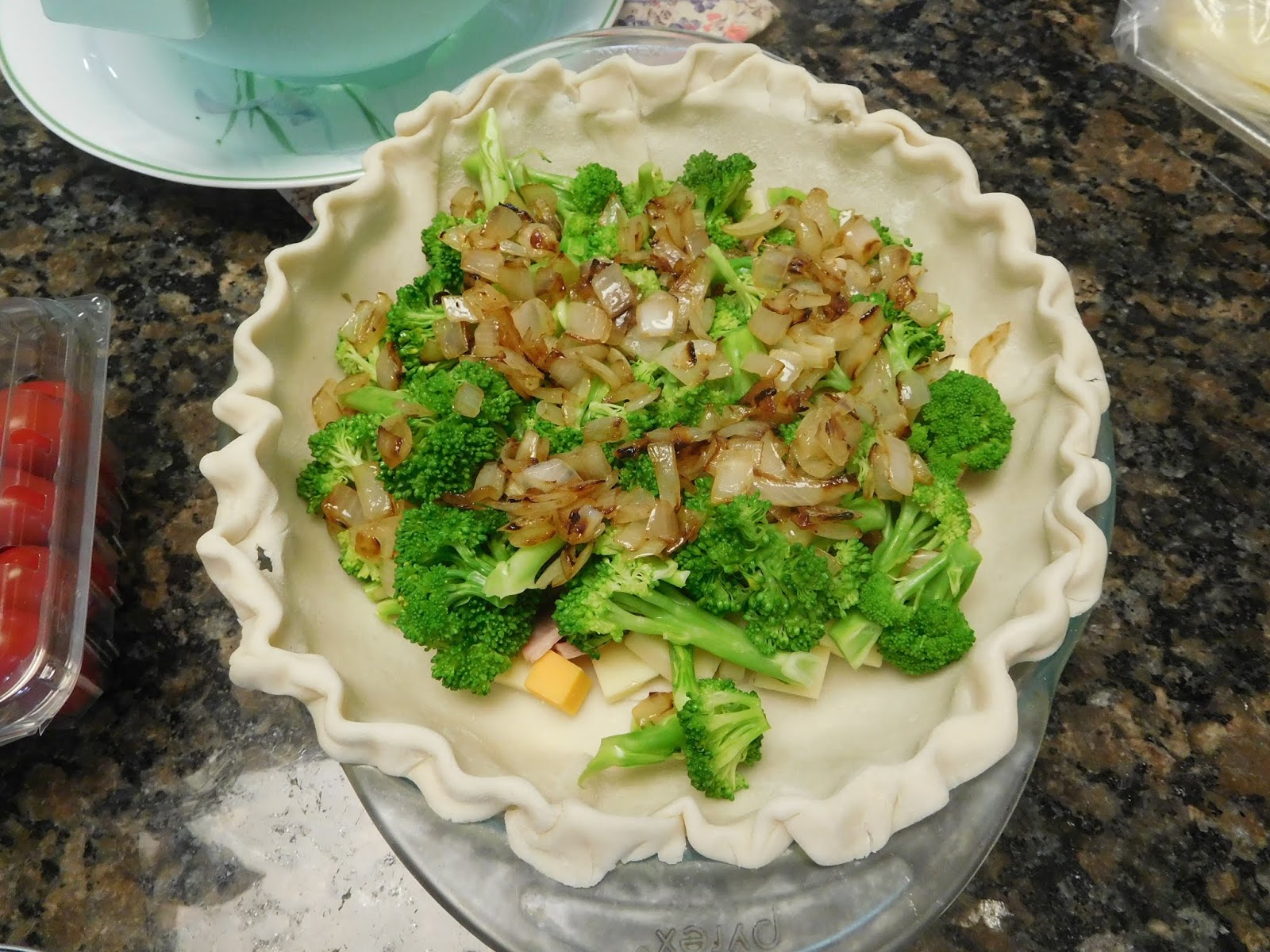 Food and Fiber Floozie: quiche, 7 layer bars, QoV totally finished, AJ