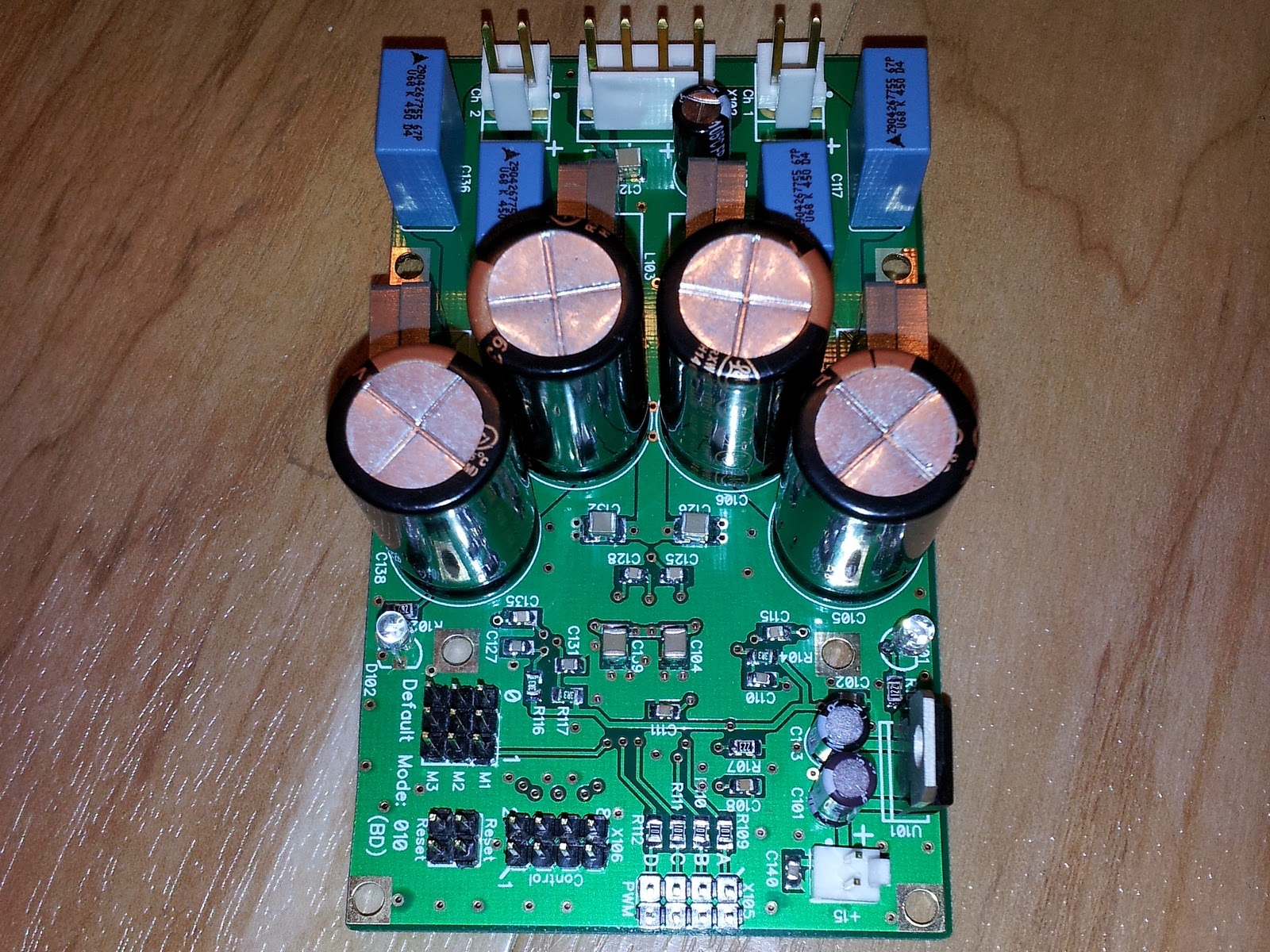 void foo(): Soldered: TAS5631B amp