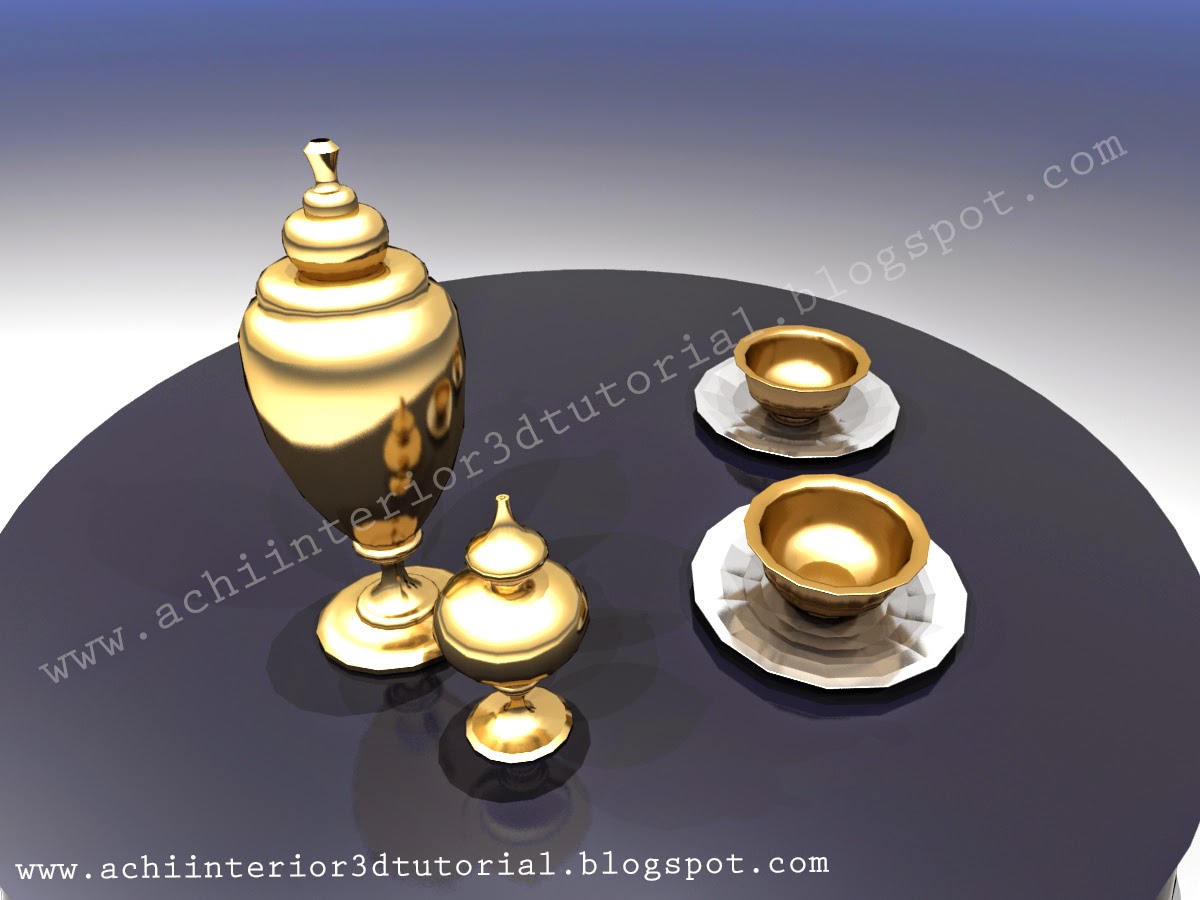 Creating Gold Material V-ray | 3D Max Tutorial for Interior Design
