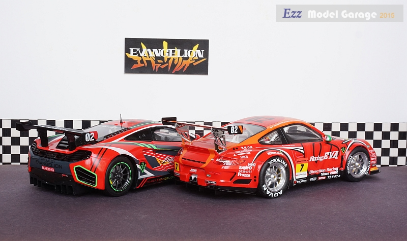 Ezz Model Garage: 1/24 Evangelion Racing Porsche GT3R 2011 and Mclaren ...
