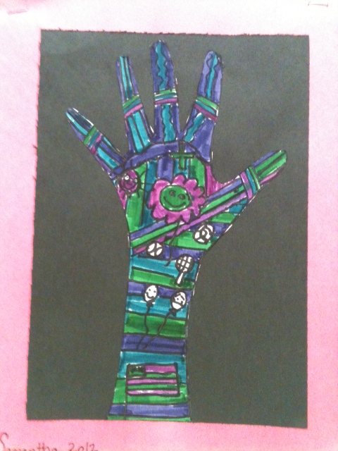 Elfers Art Room: 3rd grade Identity / Symbol Hands