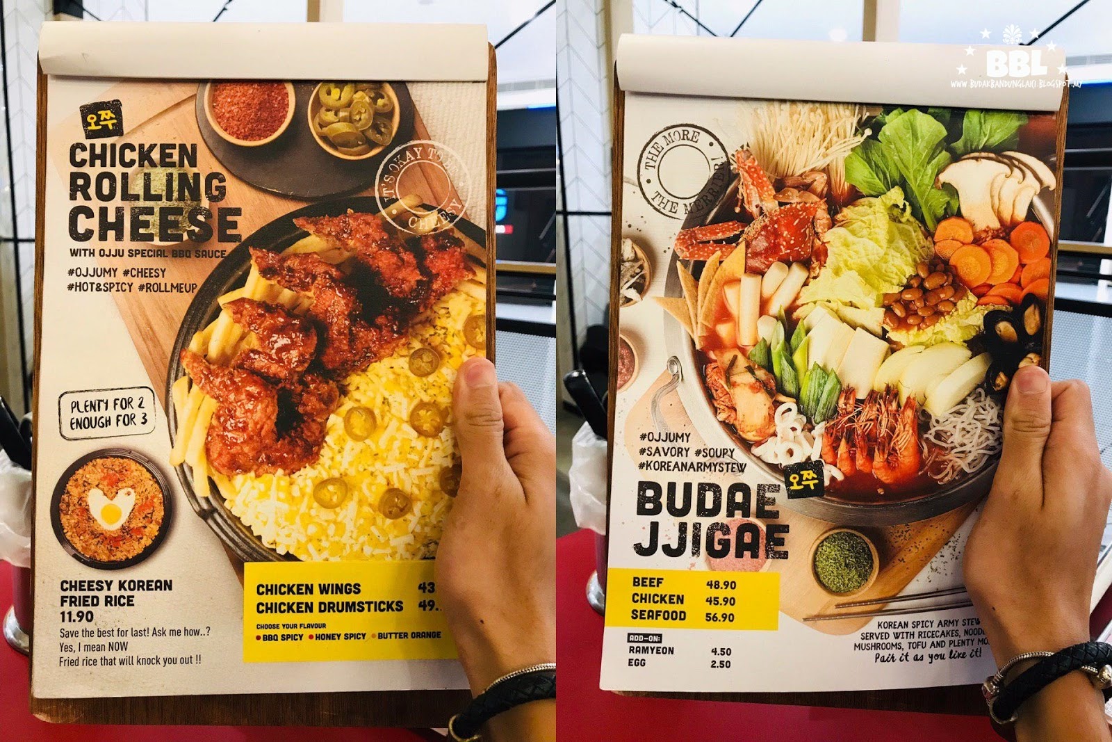 Lunch Menu Korea Kat Ojju K-Food Nu Sentral - Budak Bandung Laici