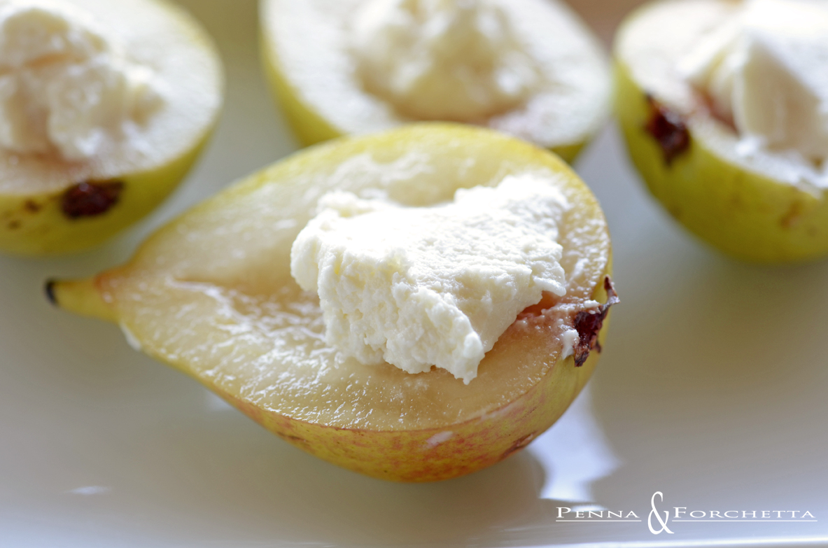 Penna e forchetta: Pere con il formaggio - Pears with cheese