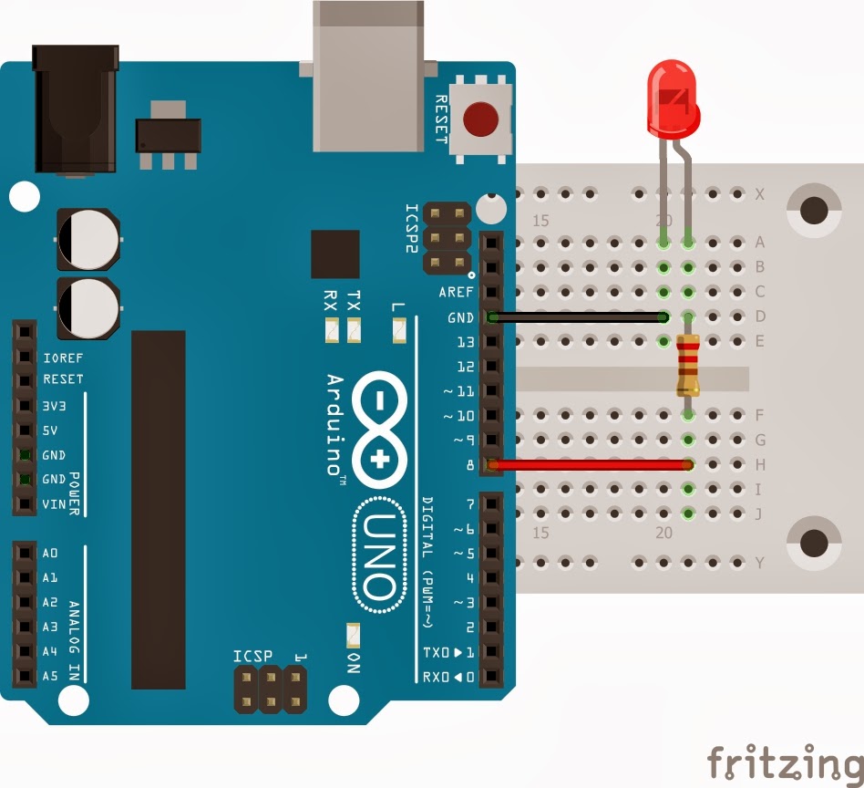 ArduinoAgora: Projeto 1 - Aprendendo ligar LED