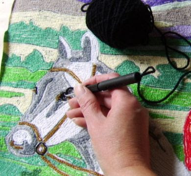 Andrea Webster guest presenter QVC UK: Webster Craft Rug Punch Tool ...