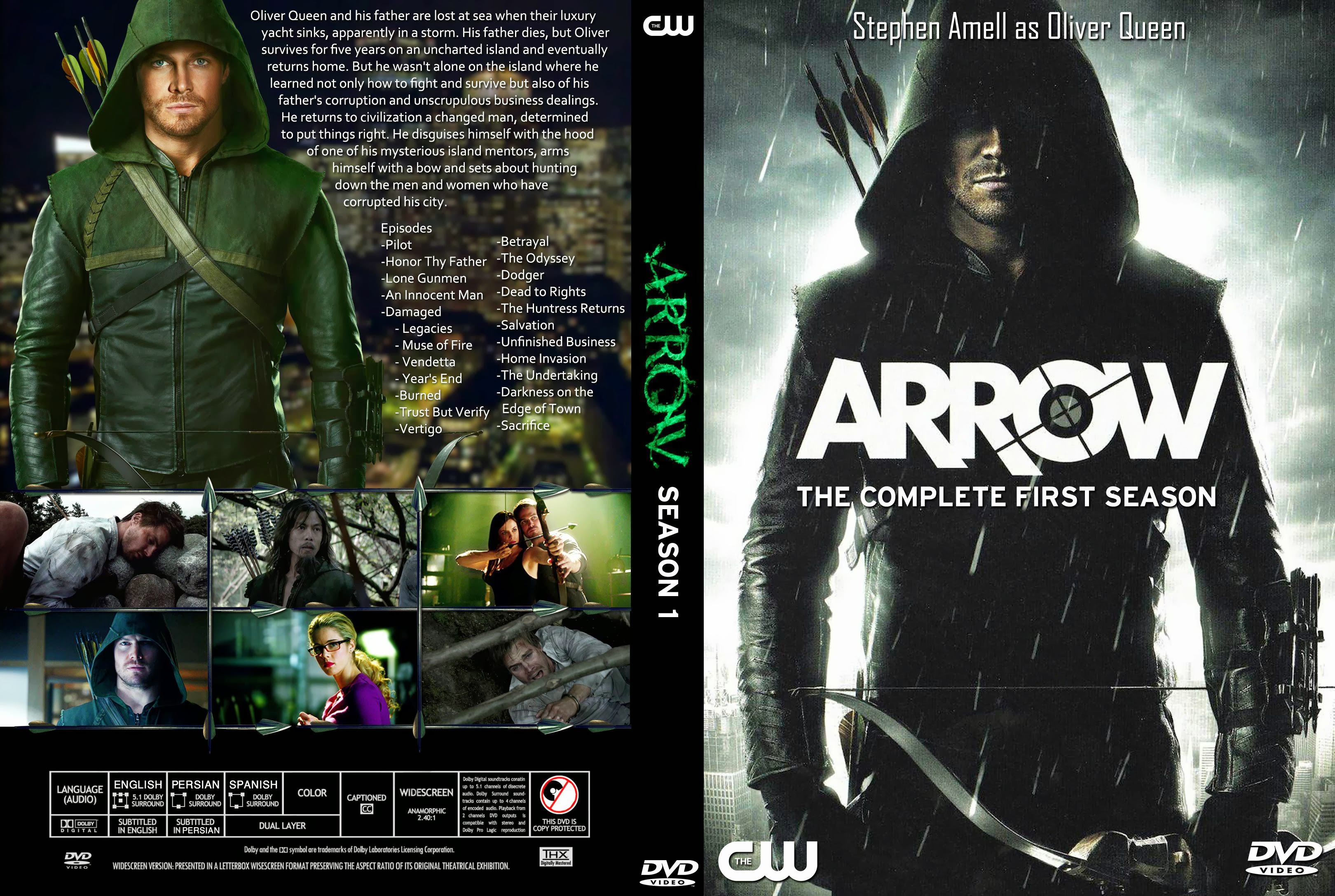 Capa DVD Arrow T01 The Complete First Season - DVD Cover - Baixar Capas ...