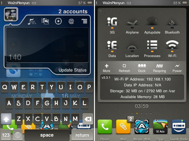 Wa2n emang Plenyun..: My iPhone 3Gs UI Layout