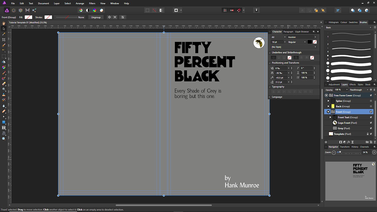 Covered In Pulp: Cover Tutorial - Building Cover Templates