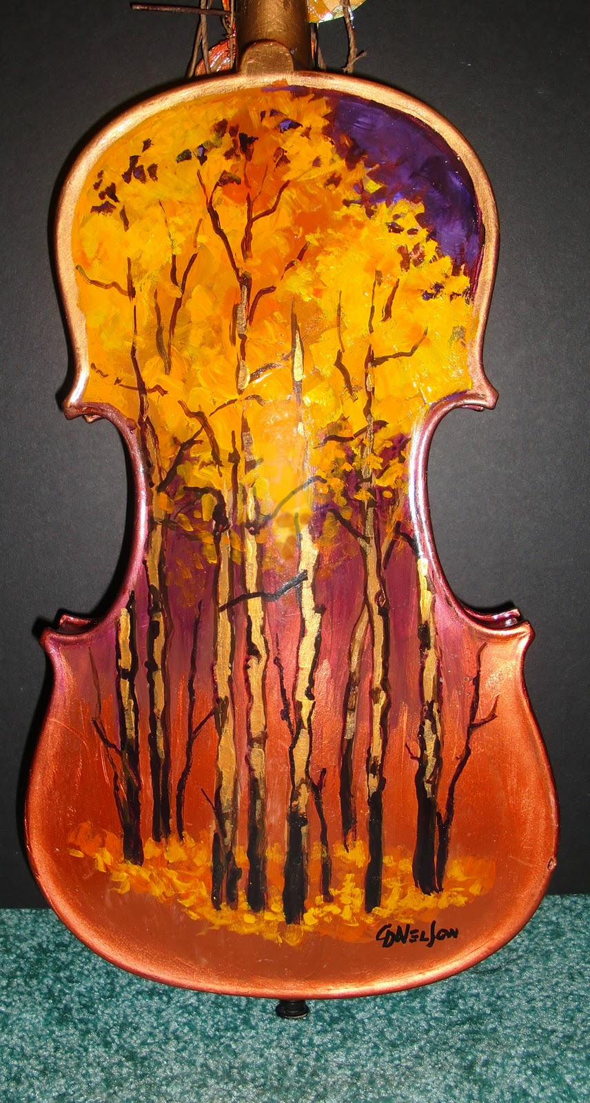 Daily Painters Of Colorado: The Painted Violin