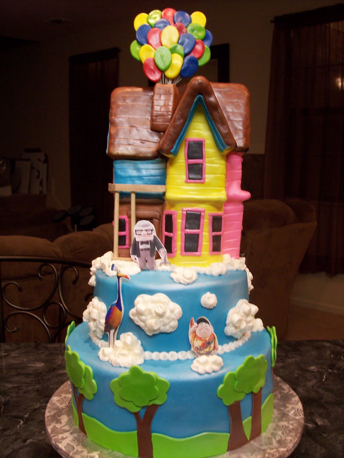 MyMoniCakes: Pixar Movie UP Cake with Matching Smash Cake