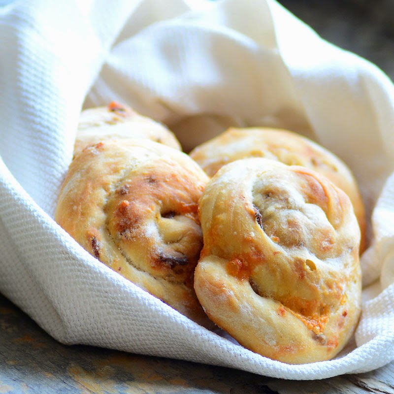 Savoring Time in the Kitchen: Italian Bacon and Cheese 'Snail' Rolls